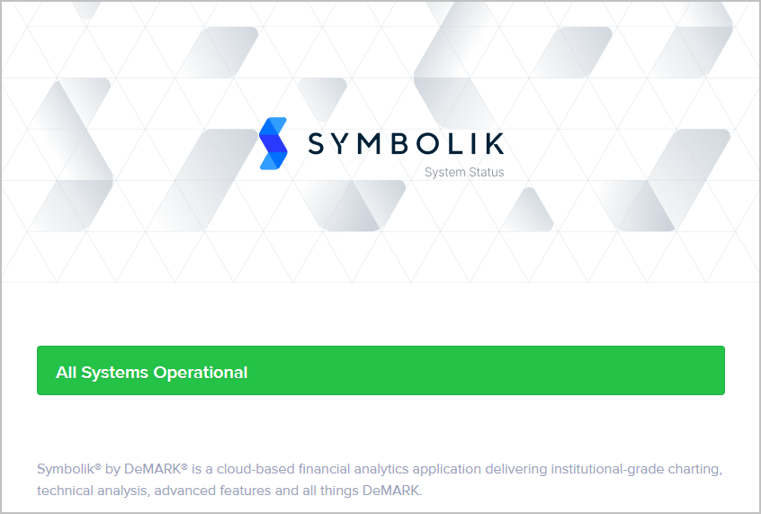 Symbolik System Status – Symbolik Help Center